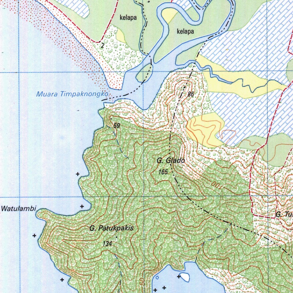 Munjungan (1507-513) Map by Badan Informasi Geospasial | Avenza Maps