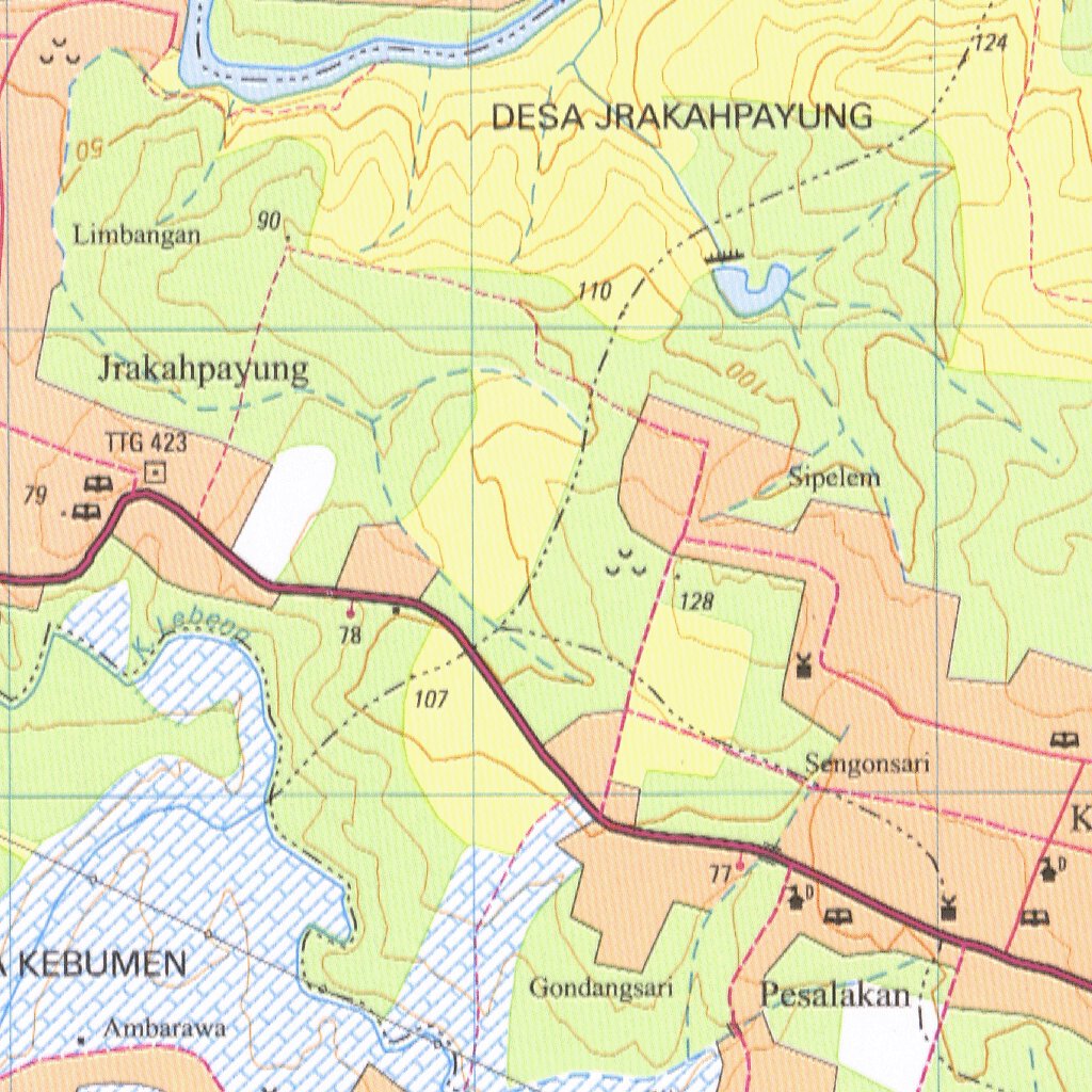 Tulis (1409-121) Map by Badan Informasi Geospasial | Avenza Maps