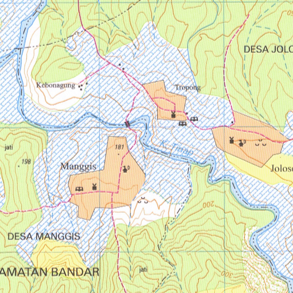 Tulis (1409-121) Map by Badan Informasi Geospasial | Avenza Maps