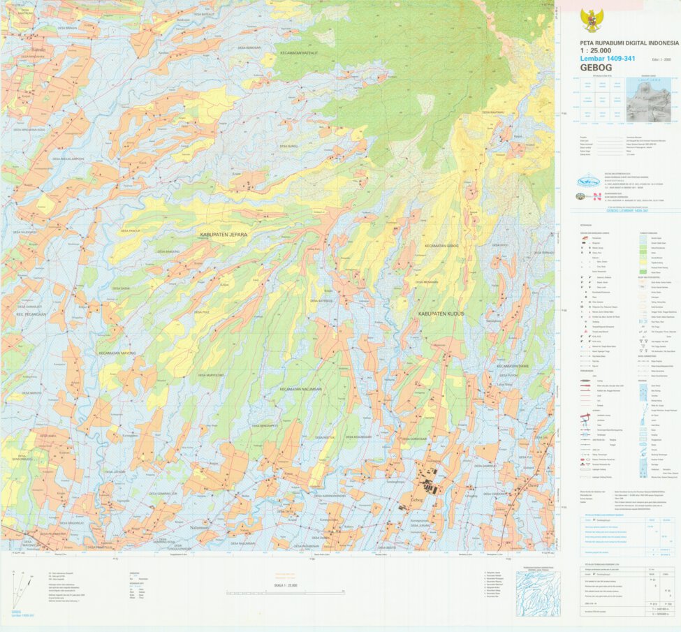 Gebog (1409-341) Map by Badan Informasi Geospasial | Avenza Maps