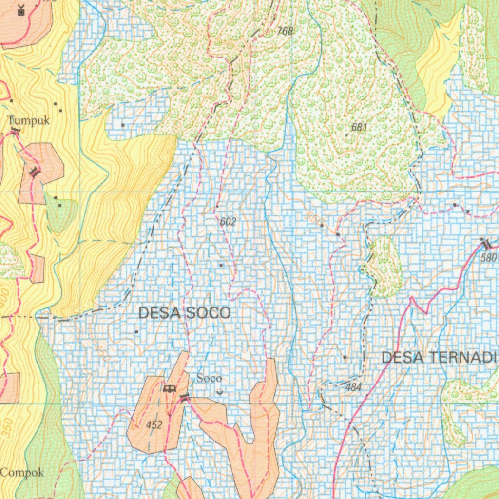 Gebog (1409-341) Map by Badan Informasi Geospasial | Avenza Maps