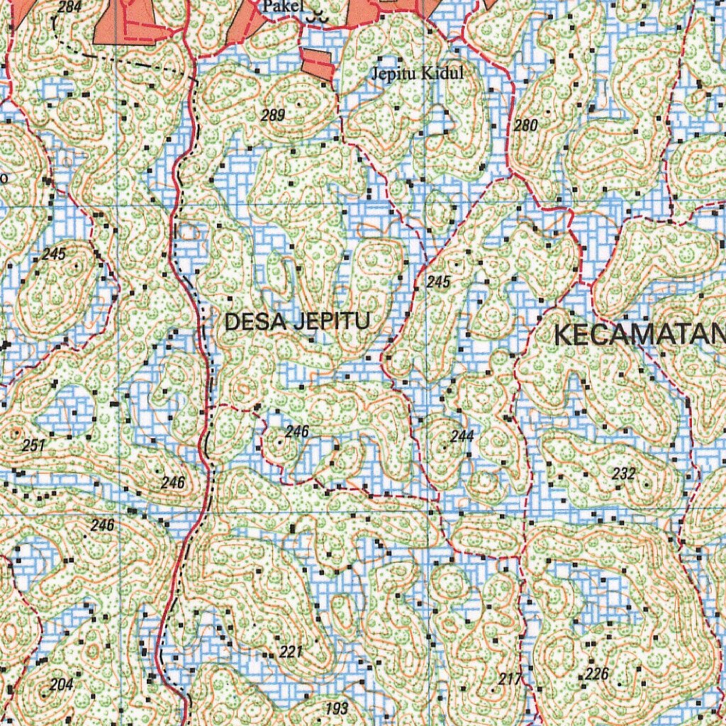 Jepitu (1407-632) Map by Badan Informasi Geospasial | Avenza Maps
