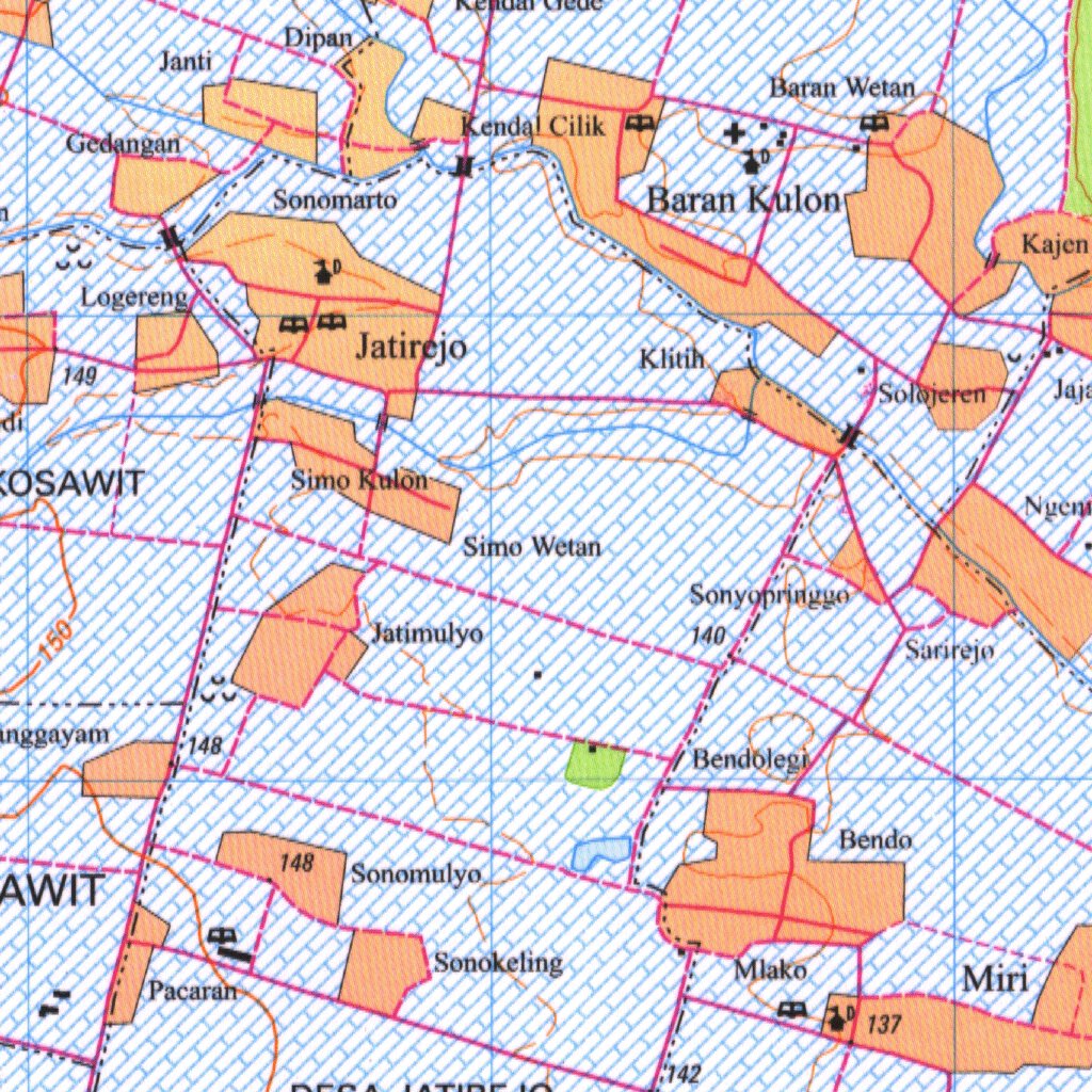 Kartasura (1408-334) Map by Badan Informasi Geospasial | Avenza Maps
