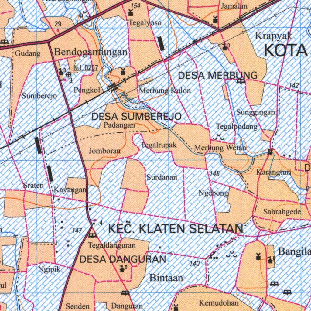 Klaten (1408-331) Map by Badan Informasi Geospasial | Avenza Maps