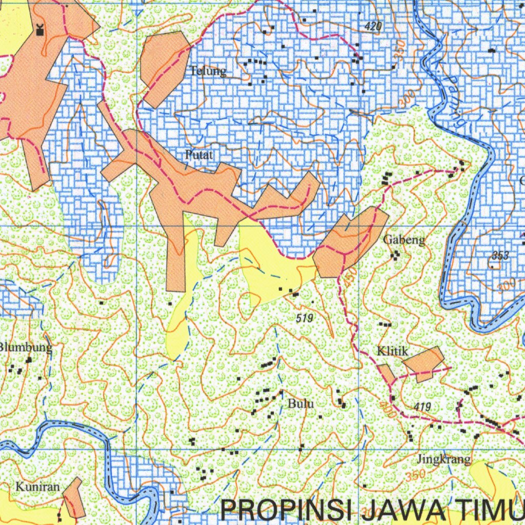 Arjosari (1507-434) Map by Badan Informasi Geospasial | Avenza Maps