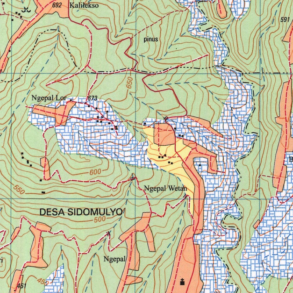Wonosari (1507-644) Map by Badan Informasi Geospasial | Avenza Maps