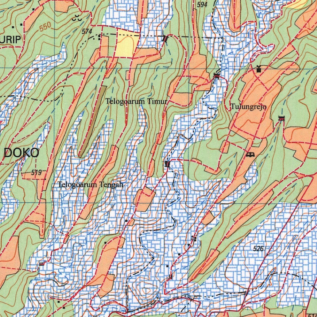 Wonosari (1507-644) Map by Badan Informasi Geospasial | Avenza Maps