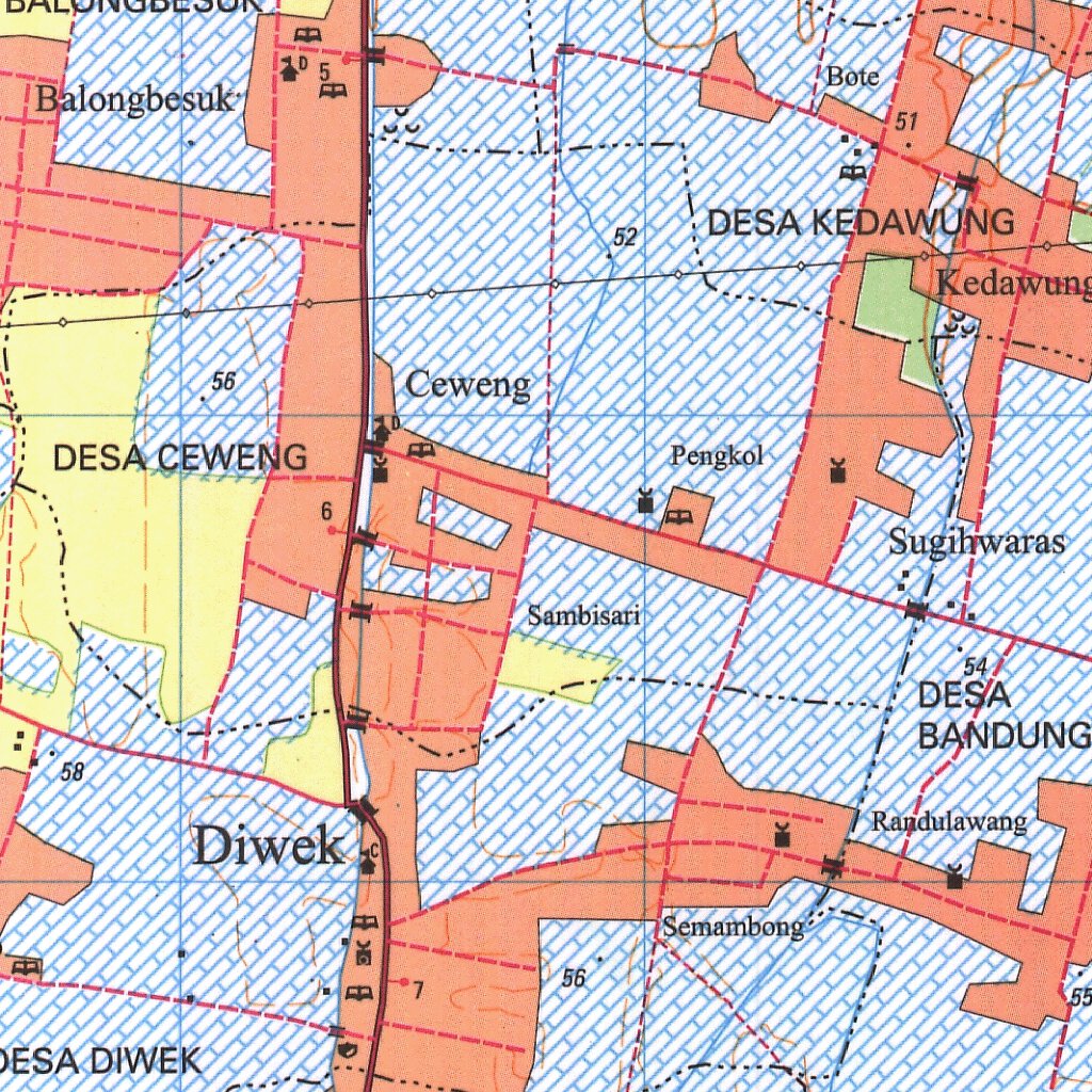 Jombang (1508-334) Map by Badan Informasi Geospasial | Avenza Maps