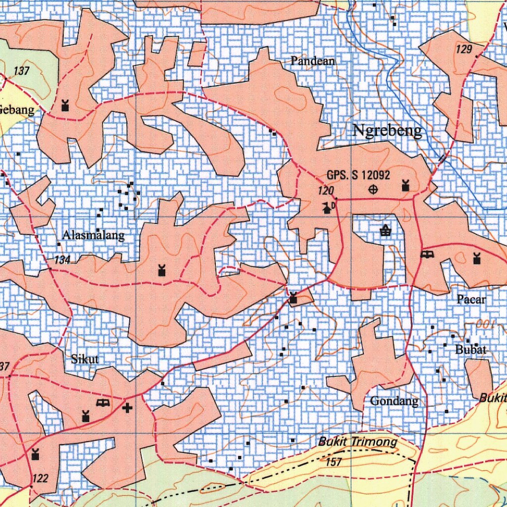 Mantingan (1508-414) Map by Badan Informasi Geospasial | Avenza Maps