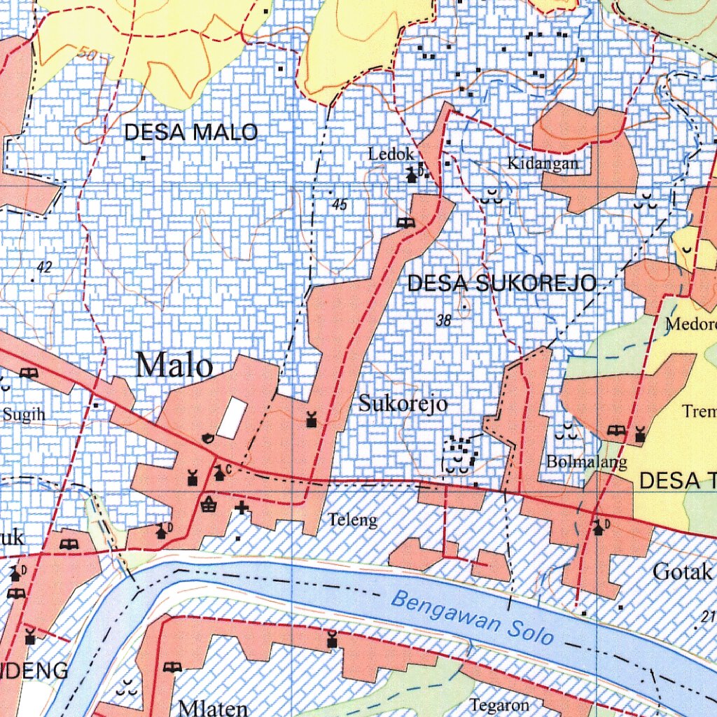Malo (1508-534) Map by Badan Informasi Geospasial | Avenza Maps