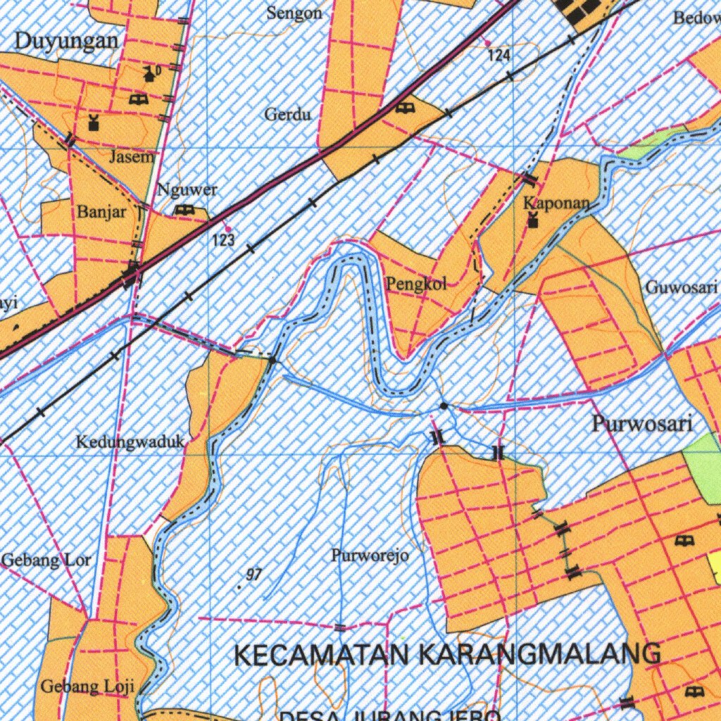 Masaran (1408-622) Map by Badan Informasi Geospasial | Avenza Maps