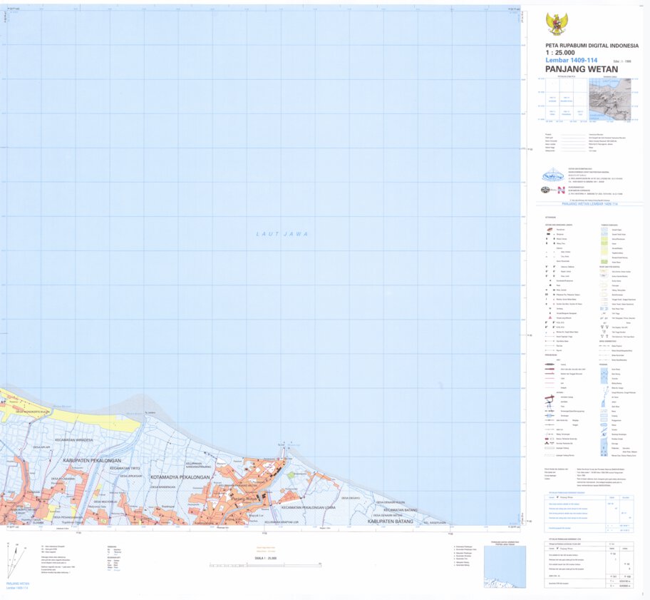 Pajang Wetan (1409-114) Map by Badan Informasi Geospasial | Avenza Maps