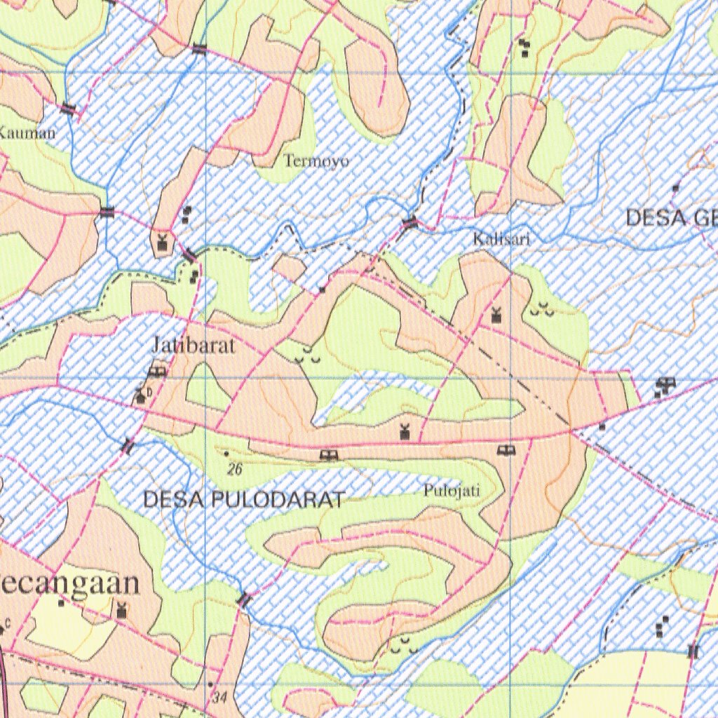 Pecangann (1409-332) Map by Badan Informasi Geospasial | Avenza Maps