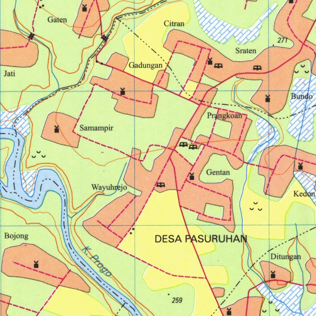 Mungkid (1408-234) Map by Badan Informasi Geospasial | Avenza Maps