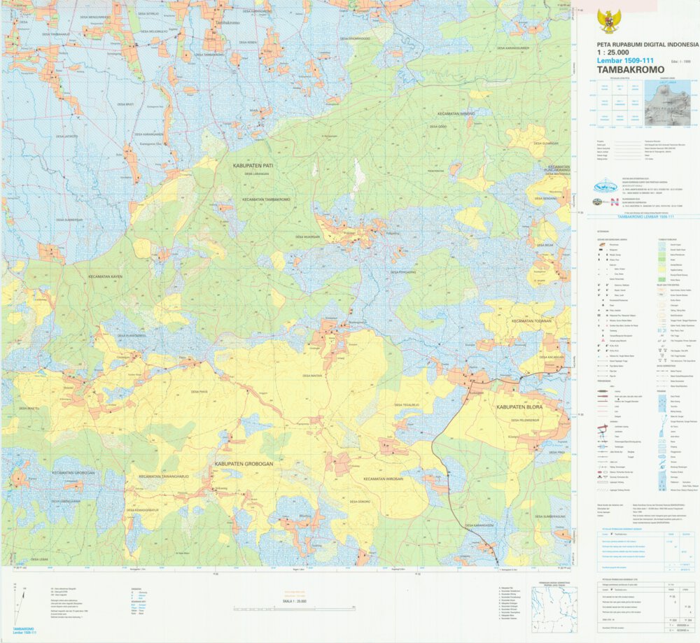 Tambakromo (1509-111) Map by Badan Informasi Geospasial | Avenza Maps
