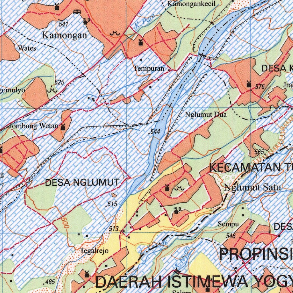 Muntilan (1408-243) Map by Badan Informasi Geospasial | Avenza Maps