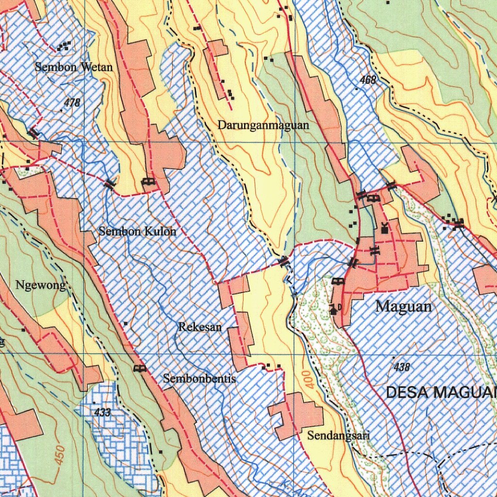 Pakisaji (1607-433) Map by Badan Informasi Geospasial | Avenza Maps