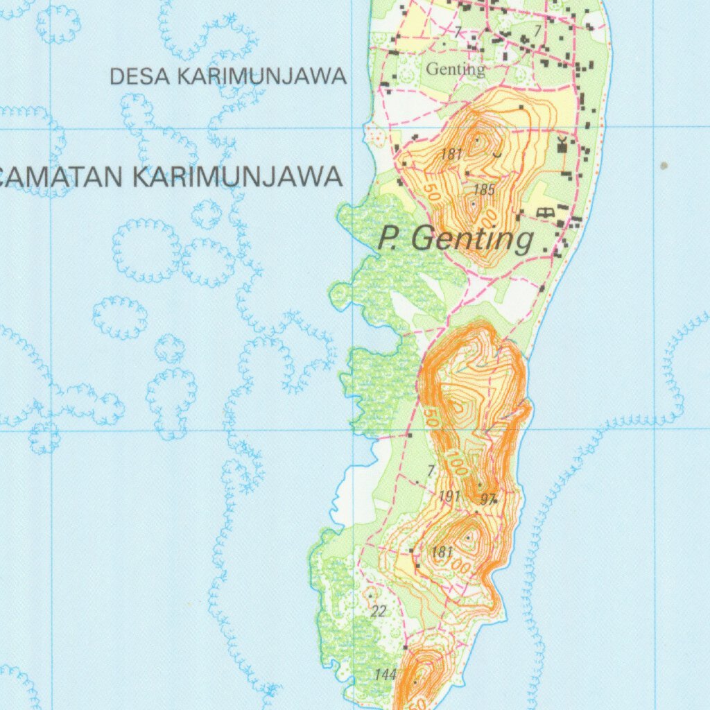 Genting (1410-313) Map by Badan Informasi Geospasial | Avenza Maps