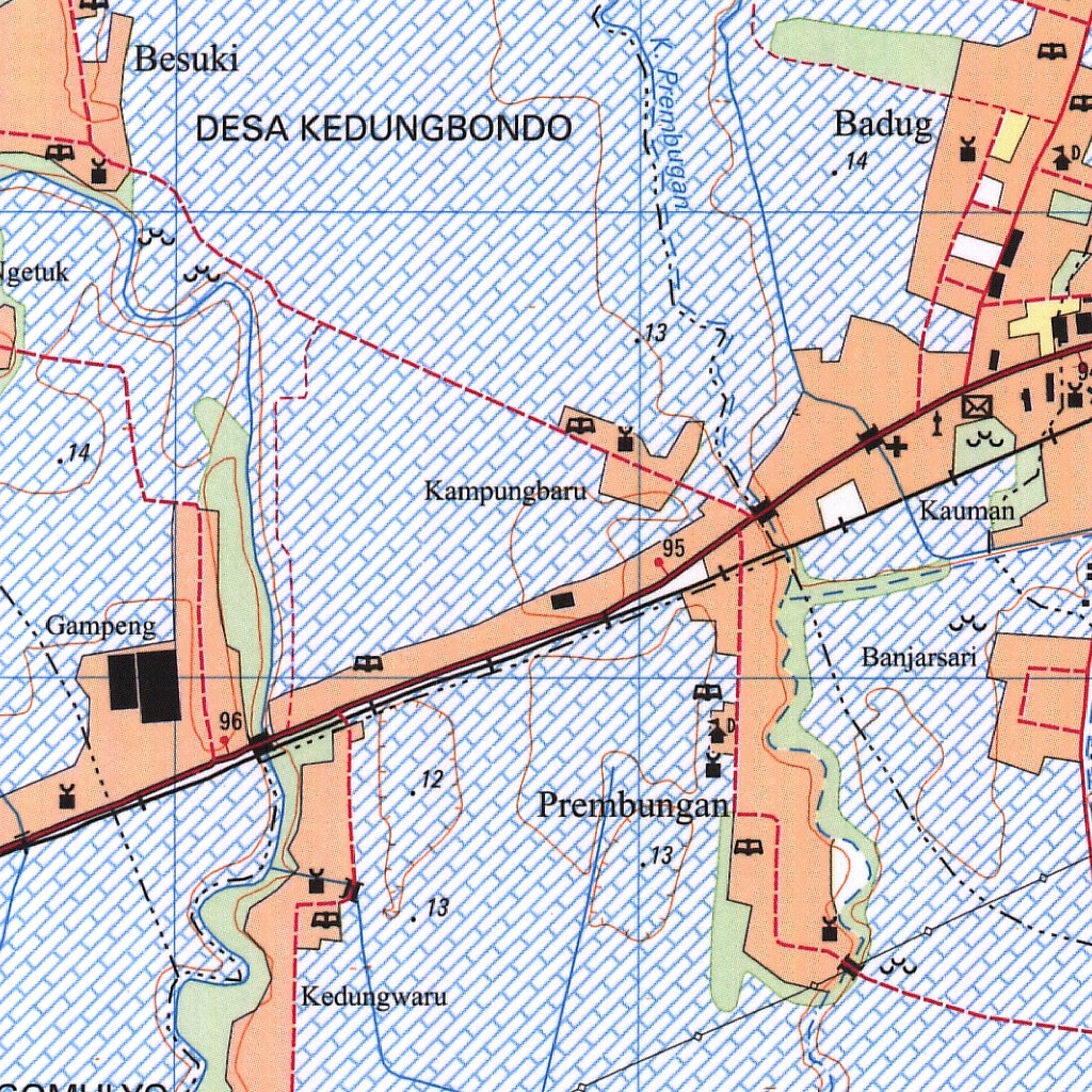 Bojonegoro (1508-542) Map by Badan Informasi Geospasial | Avenza Maps