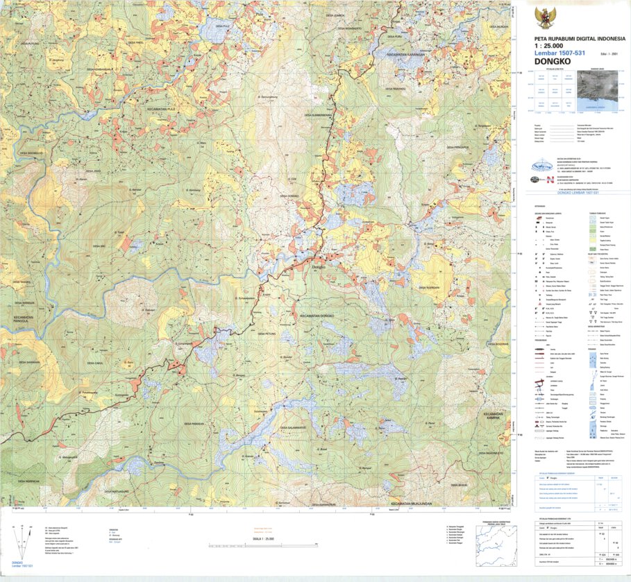 Dongko (1507-531) Map by Badan Informasi Geospasial | Avenza Maps