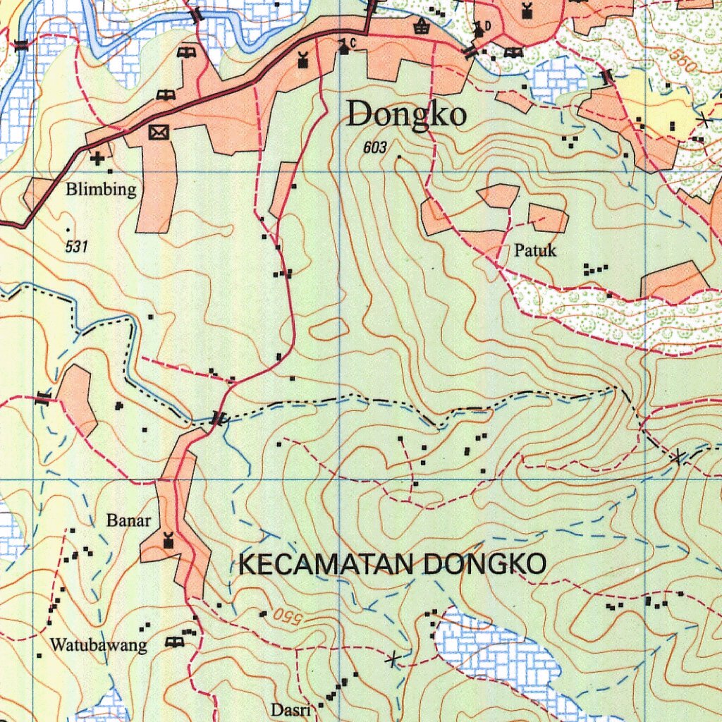 Dongko (1507-531) Map by Badan Informasi Geospasial | Avenza Maps