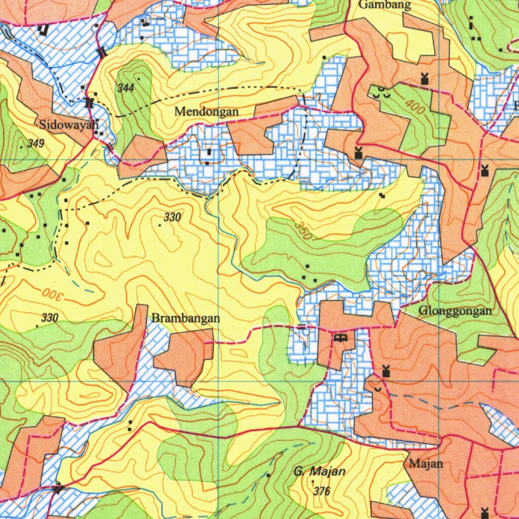 Manyaran (1408-323) Map by Badan Informasi Geospasial | Avenza Maps