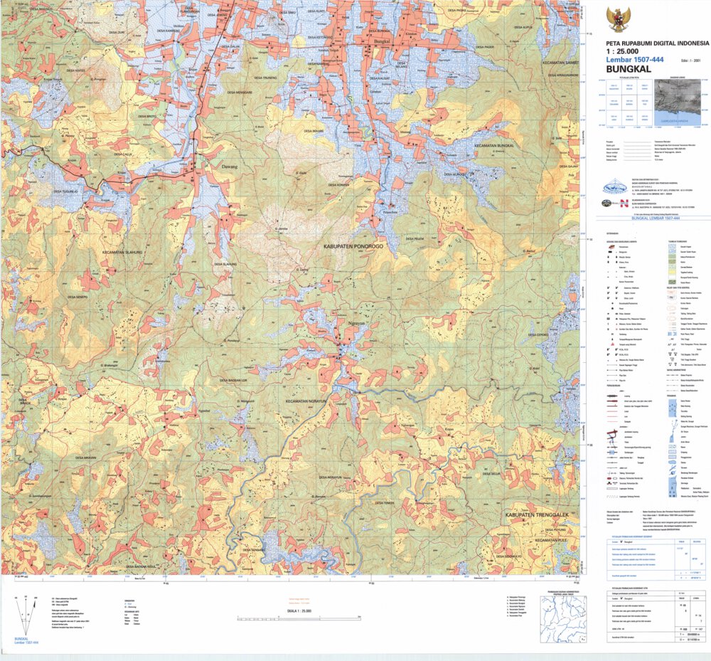 Bungkal (1507-444) Map by Badan Informasi Geospasial | Avenza Maps