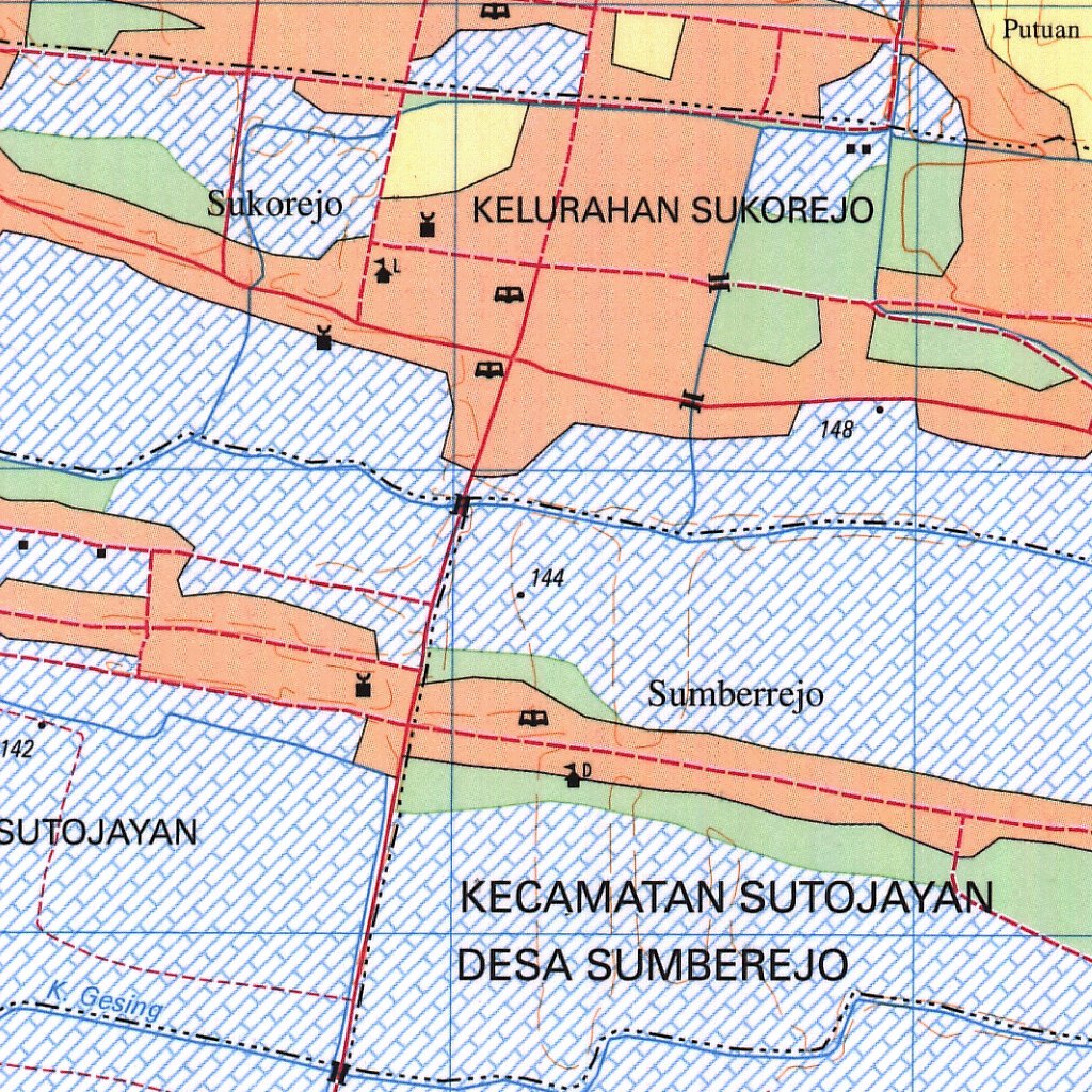 Lodoyo (1507-632) Map by Badan Informasi Geospasial | Avenza Maps