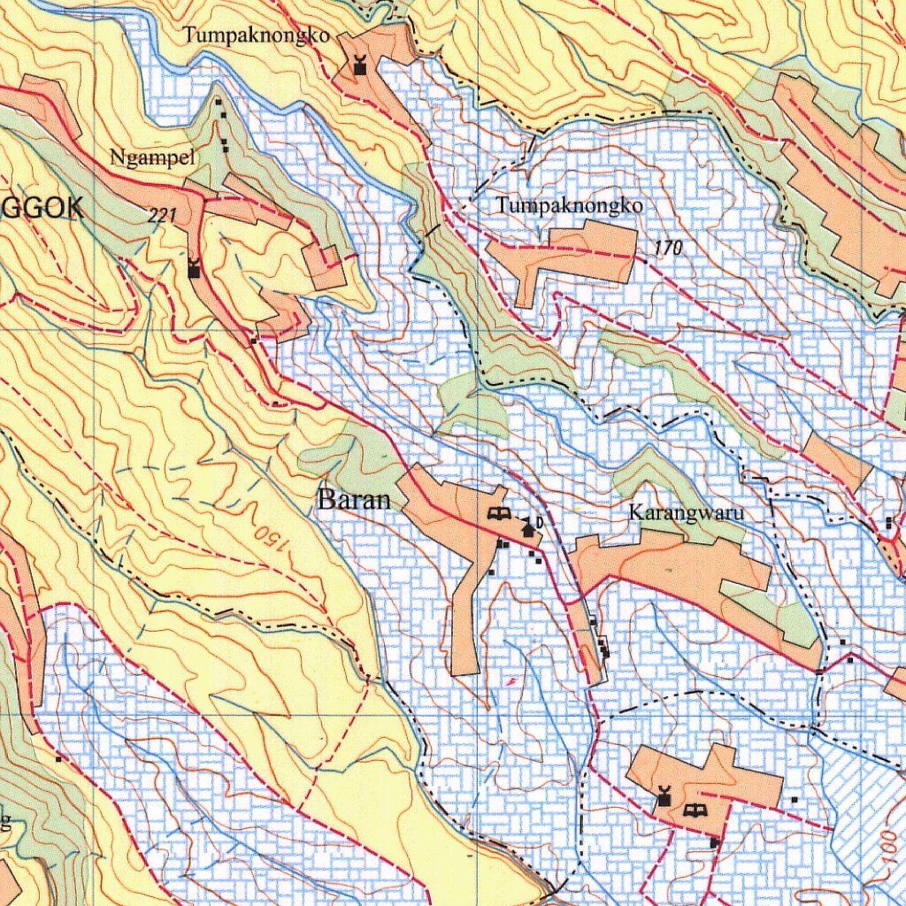 Kras (1508-222) Map by Badan Informasi Geospasial | Avenza Maps