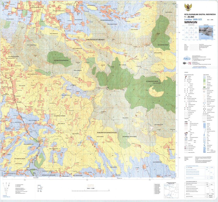 Wringin (1608-323) Map by Badan Informasi Geospasial | Avenza Maps