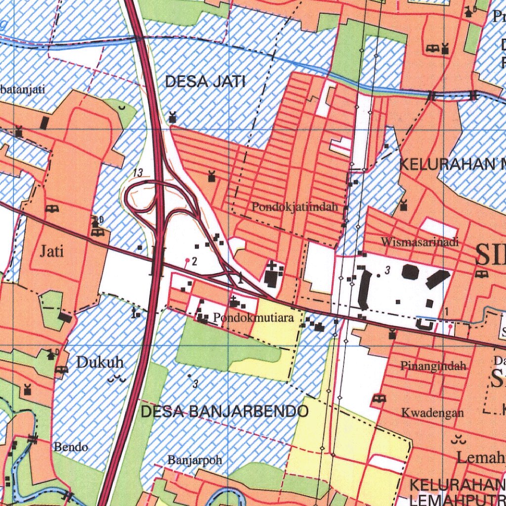Sidoarjo (1608-412) Map by Badan Informasi Geospasial | Avenza Maps
