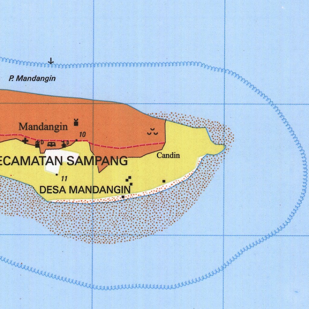 Mandangin (1608-514) Map by Badan Informasi Geospasial | Avenza Maps
