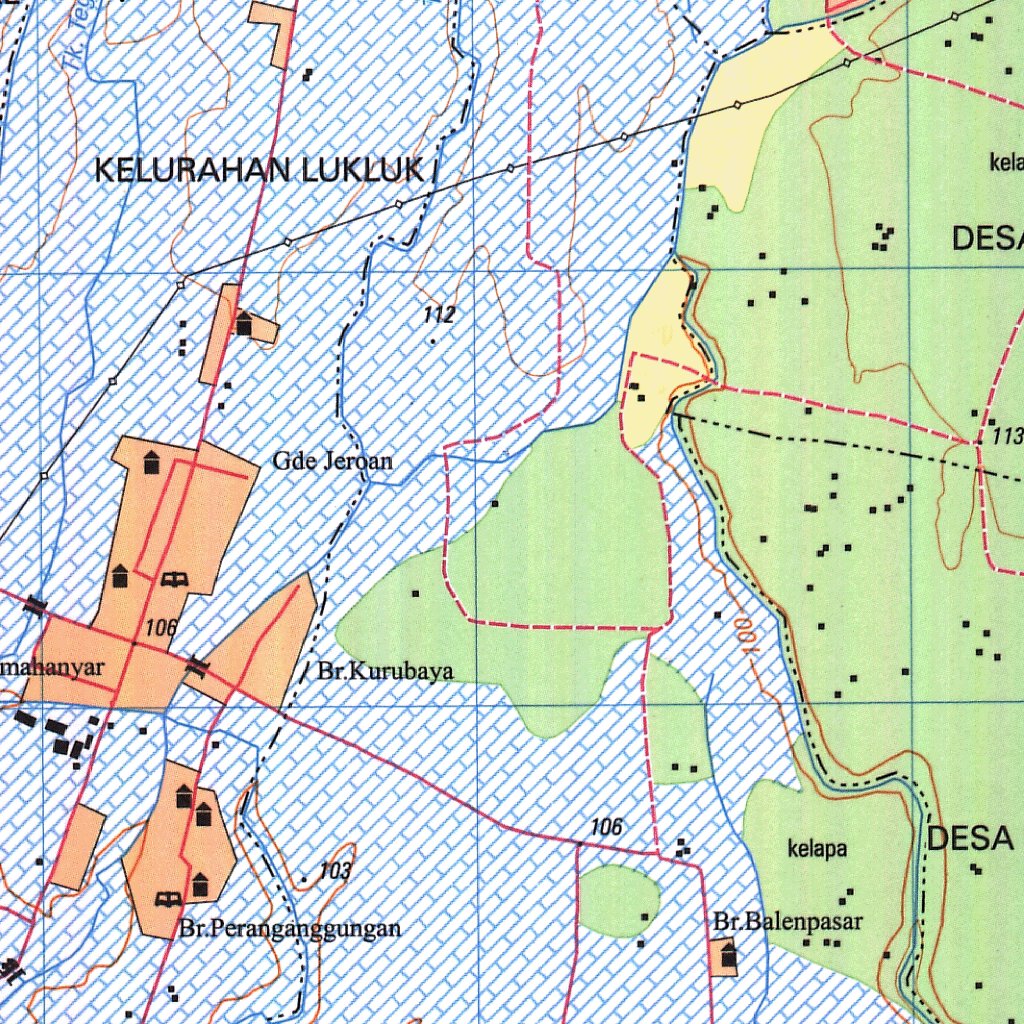 Tabanan (1707-334) Map by Badan Informasi Geospasial | Avenza Maps