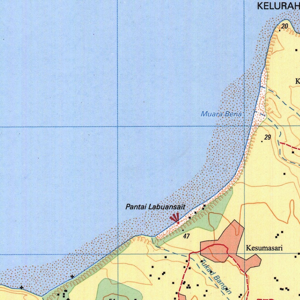 Pecatu (1707-313) Map by Badan Informasi Geospasial | Avenza Maps