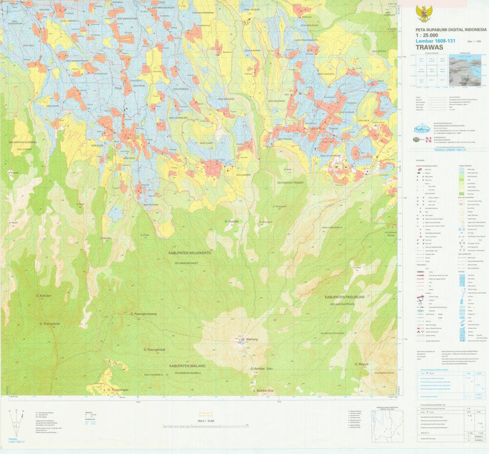 Trawas (1608-131) Map by Badan Informasi Geospasial | Avenza Maps