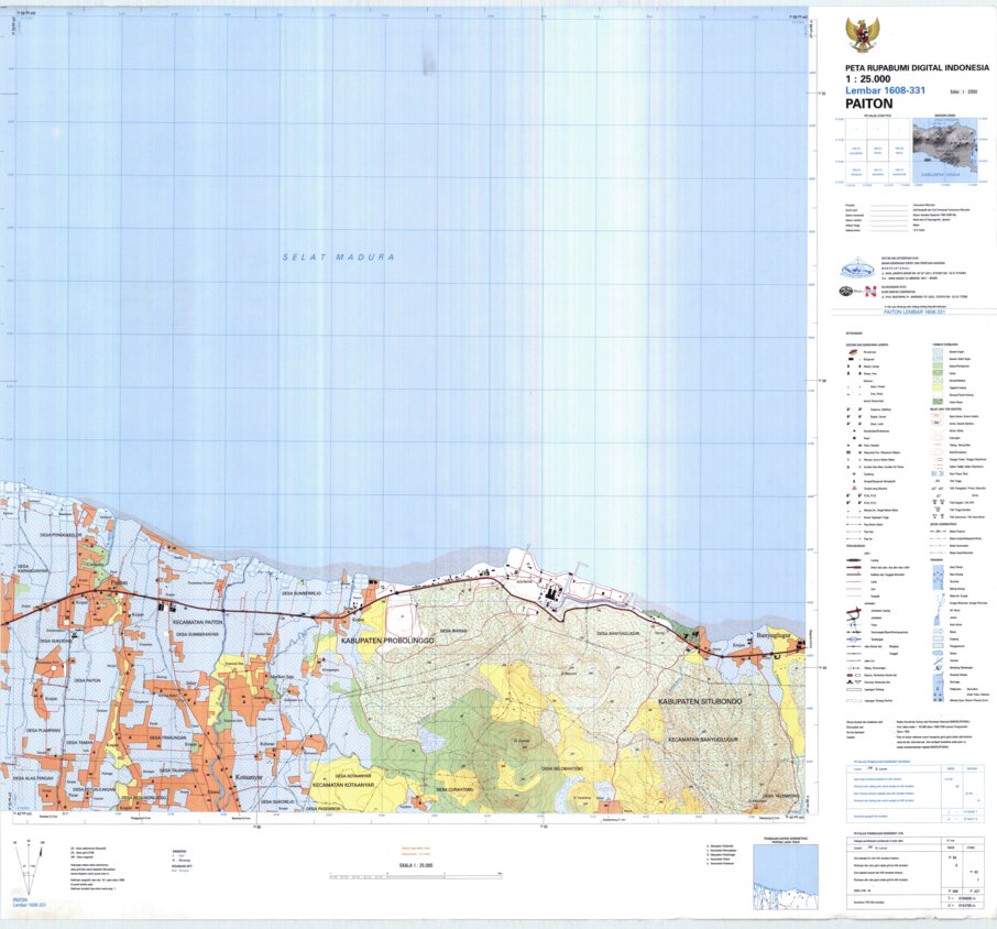 Paiton (1608-331) Map by Badan Informasi Geospasial | Avenza Maps