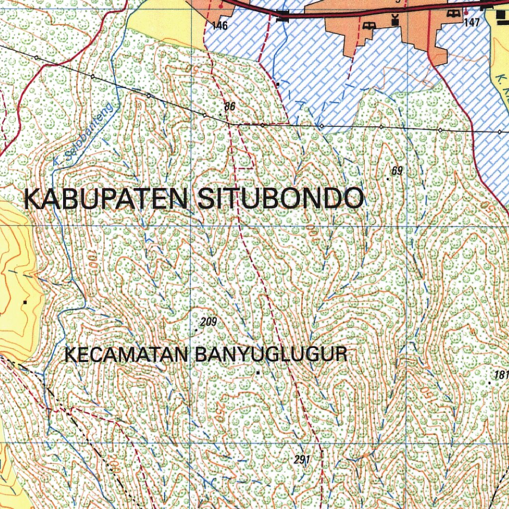Paiton (1608-331) Map by Badan Informasi Geospasial | Avenza Maps