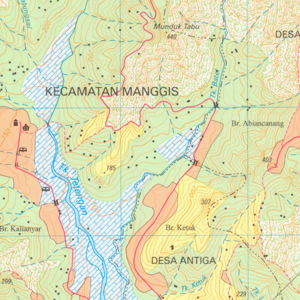 Menanga (1707-622) Map by Badan Informasi Geospasial | Avenza Maps