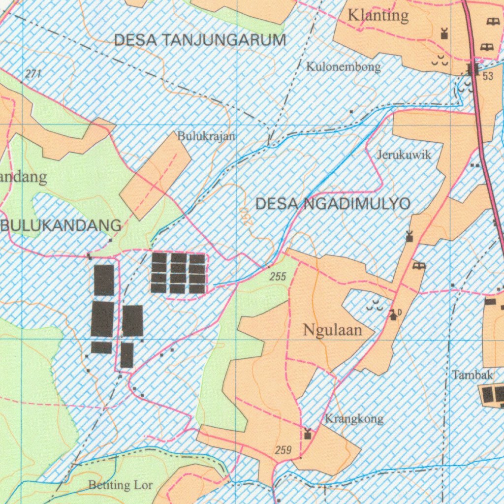 Pandaan (1608-132) Map by Badan Informasi Geospasial | Avenza Maps