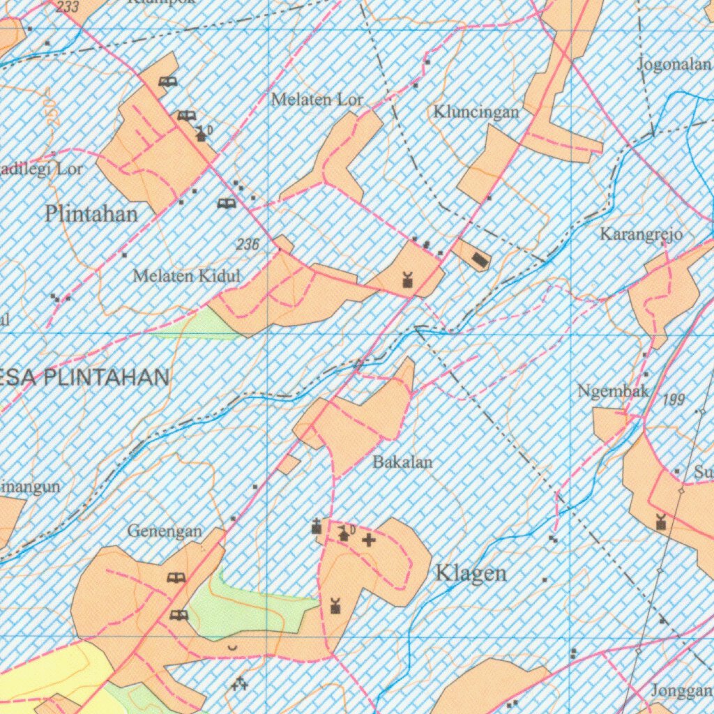 Pandaan (1608-132) Map by Badan Informasi Geospasial | Avenza Maps