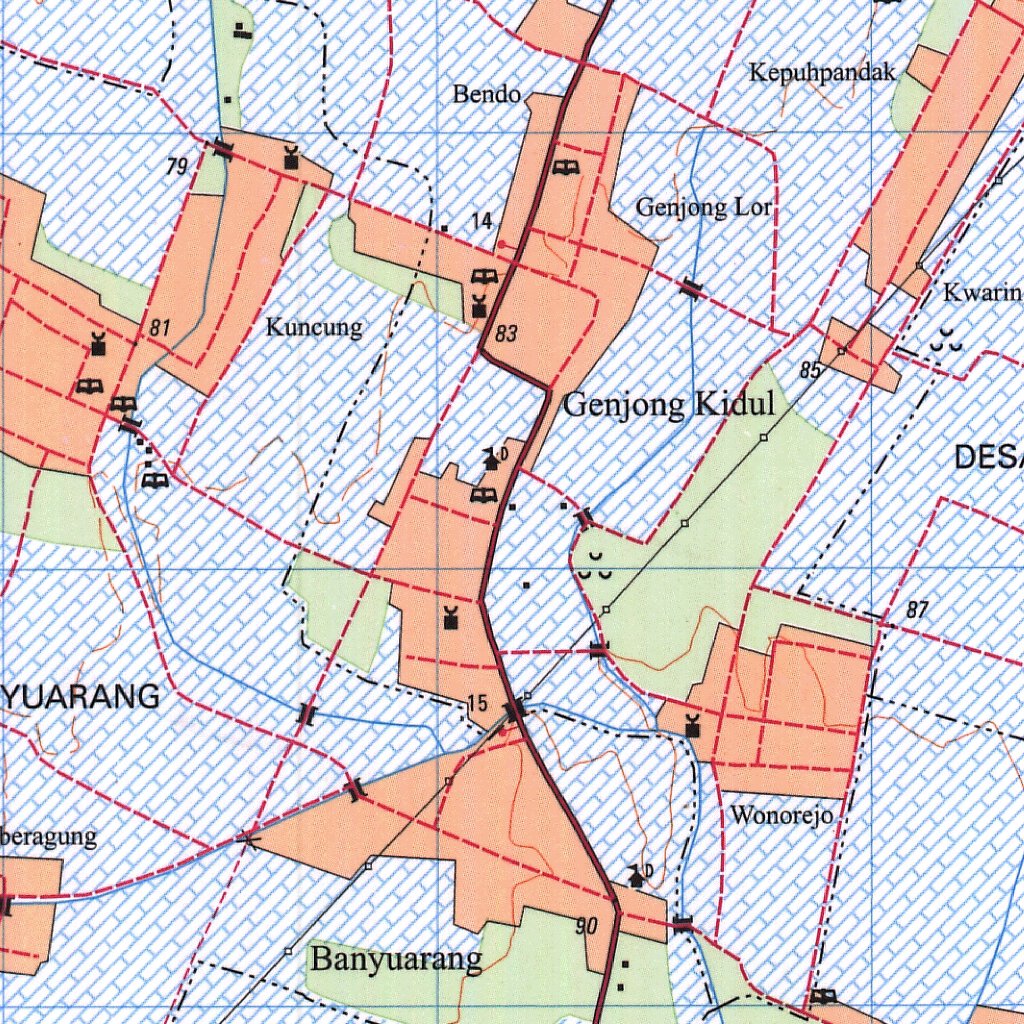 Kunjang (1508-332) Map by Badan Informasi Geospasial | Avenza Maps