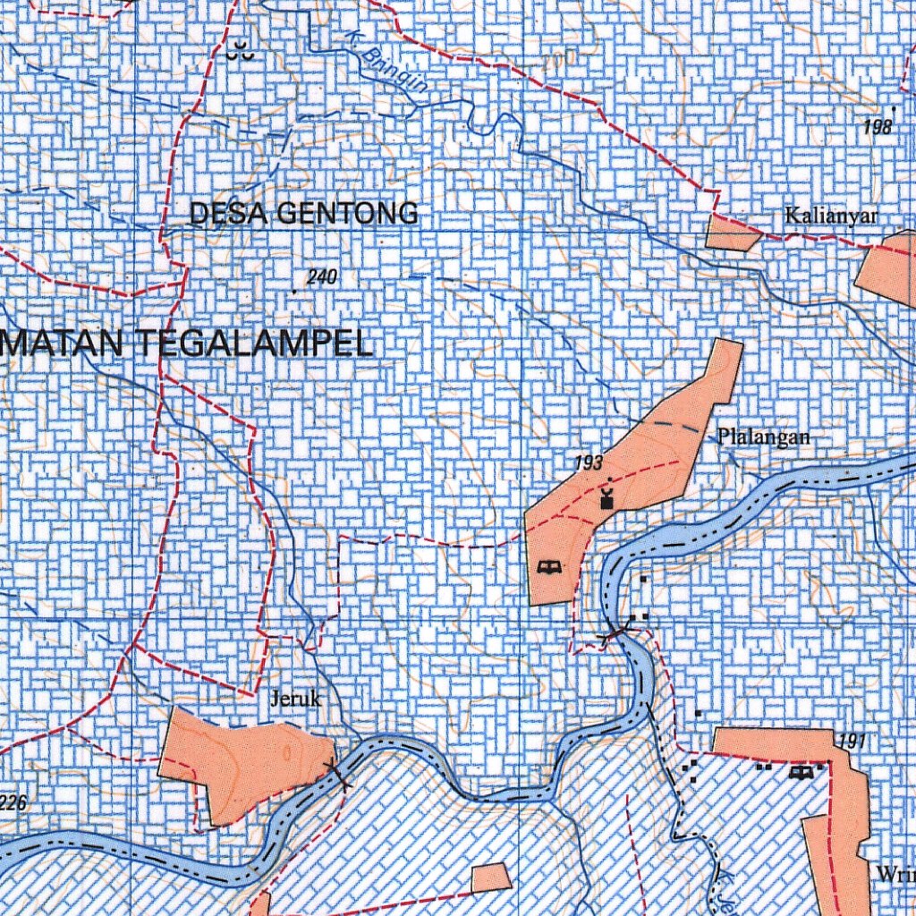 Prajekan Lor (1608-324) Map by Badan Informasi Geospasial | Avenza Maps
