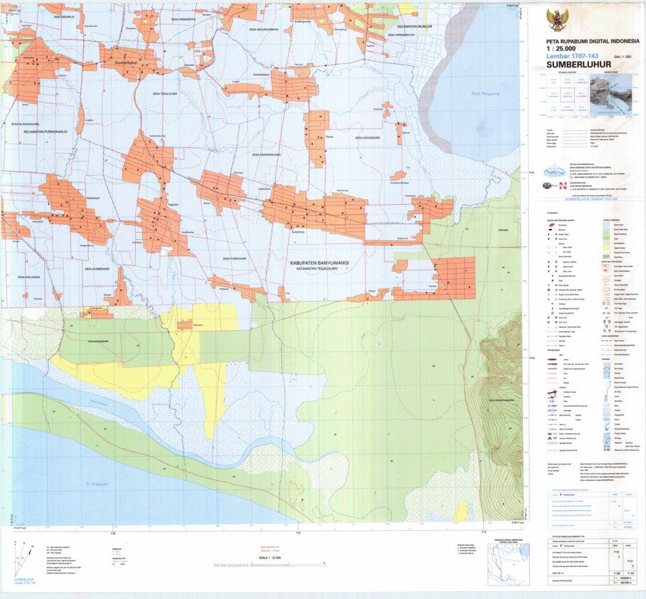 Sumberluhur (1707-143) Map by Badan Informasi Geospasial | Avenza Maps