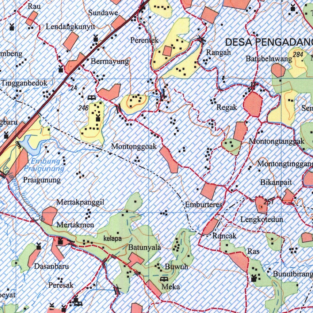 Praya (1807-241) Map by Badan Informasi Geospasial | Avenza Maps