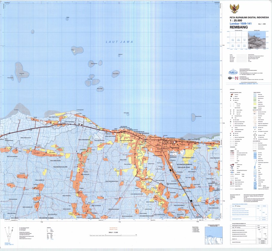 Rembang (1509-141) Map by Badan Informasi Geospasial | Avenza Maps