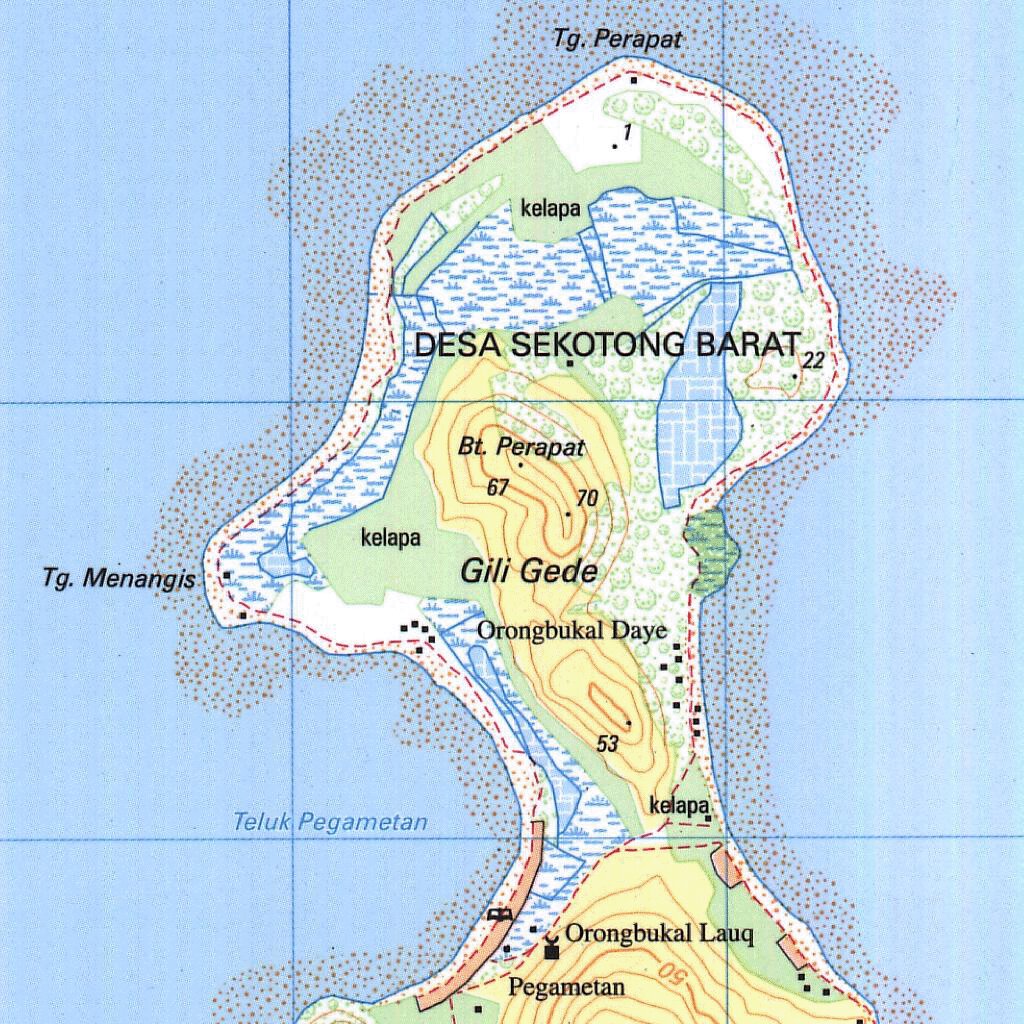 Pandanan (1807-142) Map by Badan Informasi Geospasial | Avenza Maps