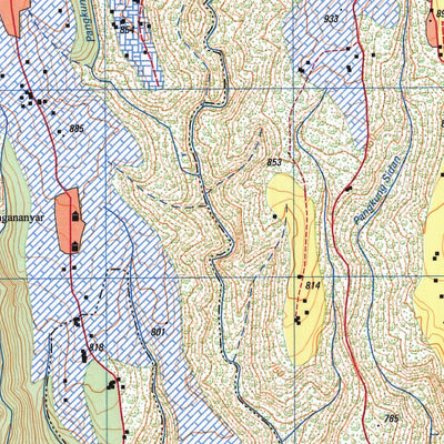 Baturiti (1707-614) Map by Badan Informasi Geospasial | Avenza Maps