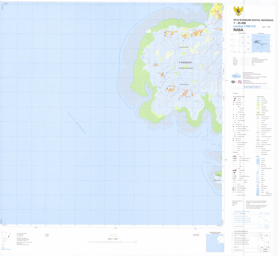 Raba (1709-312) Map by Badan Informasi Geospasial | Avenza Maps