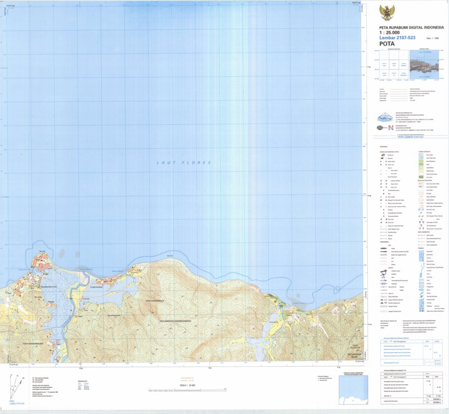 Pota (2107-523) Map by Badan Informasi Geospasial | Avenza Maps