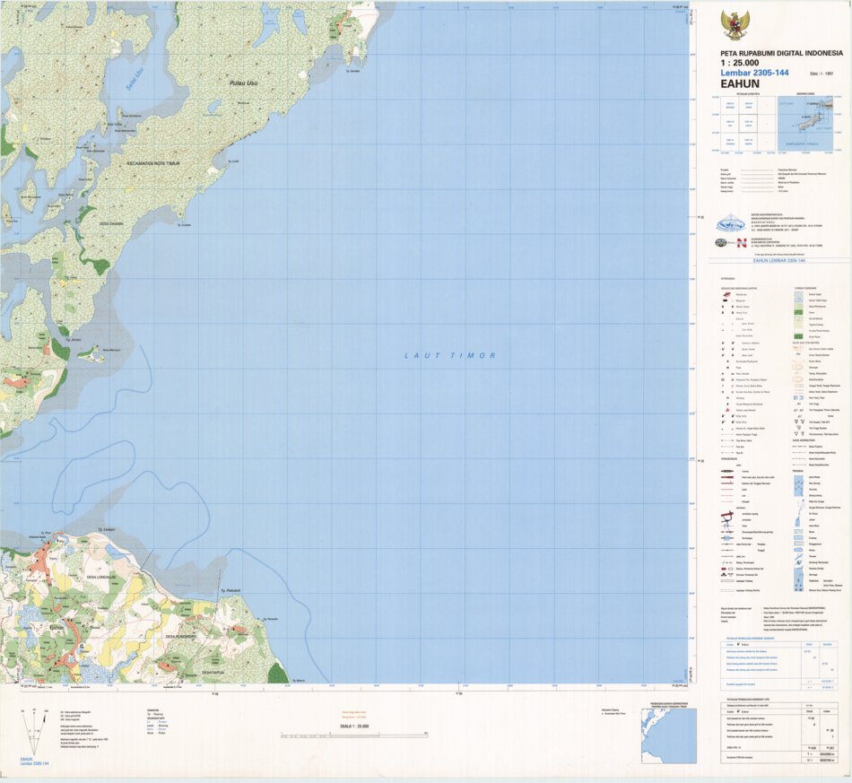 Eahun (2305-144) Map by Badan Informasi Geospasial | Avenza Maps